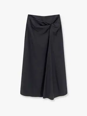 Max Mara Cotton Blend Flared Skirt