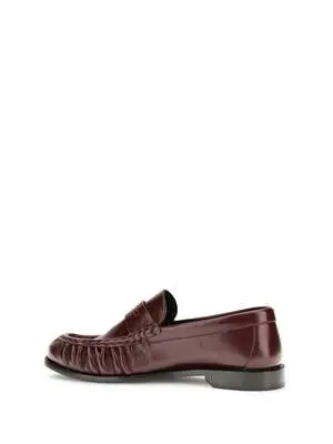 Saint Laurent Le Loafer Polished Leather Loafers - Multicolor