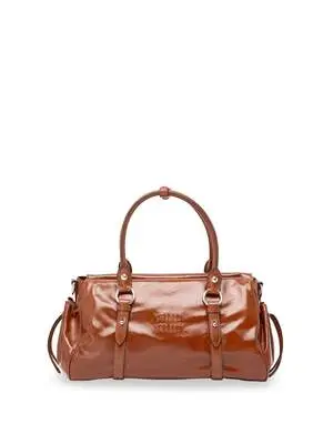 Miu Miu Shiny Leather Top Handle Bag - Multicolor