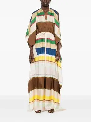 Fendi Habutai Stripe Jumpsuit - Multicolor