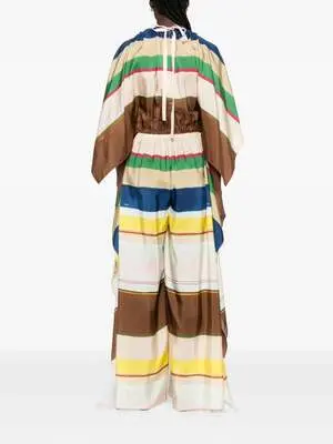 Fendi Habutai Stripe Jumpsuit - Multicolor