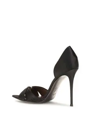 GIUSEPPE ZANOTTI Lumière Embellished Mules - Black