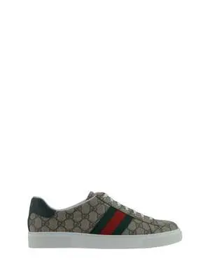 Gucci Gg Supreme Sneakers - Cream