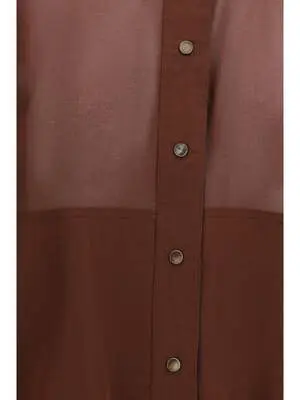 Brunello Cucinelli Cotton Organza Shirt With Snap-button Closure