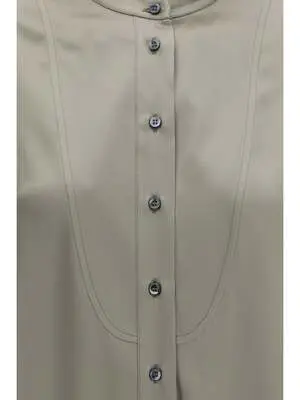Brunello Cucinelli Silk Shirt With Monili Trim