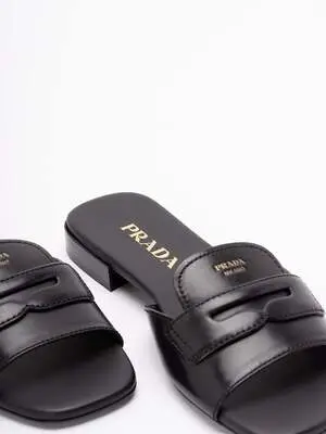 Prada Leather Slides