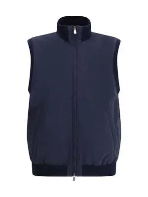 Brunello Cucinelli Sleeveless Vest Jacket - Blue