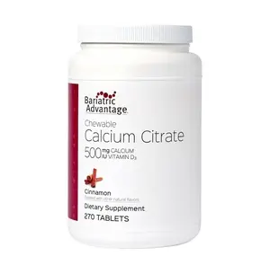 BARIATRIC ADVANTAGE Calcium Citrate Chewable 500 Mg For Bariatric Surgery Patients - No Color