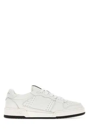 Fendi Calfskin Leather Match Sneakers - White