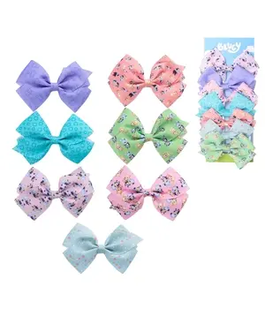BLUEY Bingo And Hair Bows 7-piece Set - Multicolored