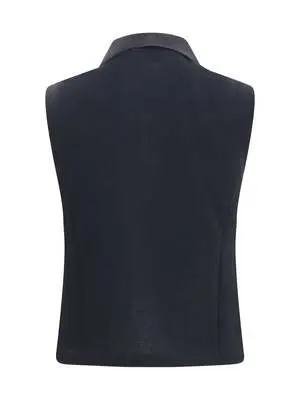 Saint Laurent Cassandre Piqué Polo - Black