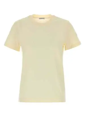 Moncler Cream Cotton T-shirt - Yellow