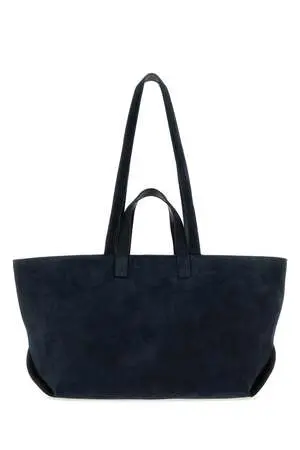 A.p.c. Le Drummer Shopping Bag In Suede - Blue