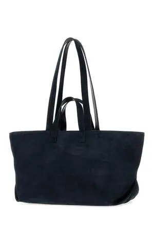 A.p.c. Le Drummer Shopping Bag In Suede - Blue