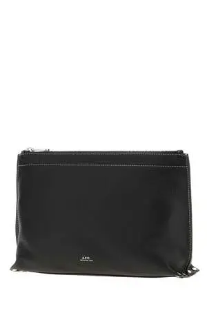 A.p.c. Leather Pouch - Black