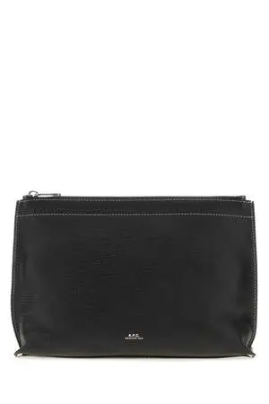 A.p.c. Leather Pouch - Black