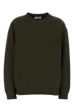 JIL SANDER Cotton Sweatshirt - Green