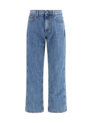 Burberry Straight Leg Jeans - Blue