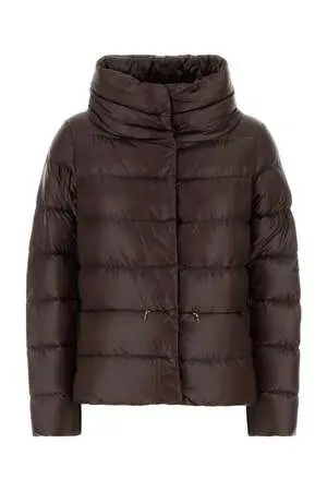 Herno Chocolate Nylon Down Jacket - Brown