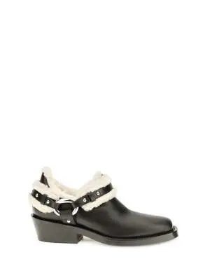 Rabanne Biker Ankle Boots - Black