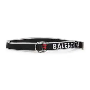 Balenciaga Wide Logo Ring Belt - Gray