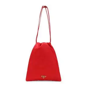 Prada Re-nylon Drawstring Pouch - Red