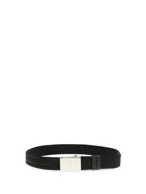 Prada Nylon Belt With Engraved Logo Buckle