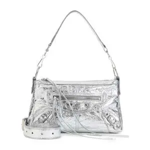 Balenciaga Le City Moto Mini Bag - Silver
