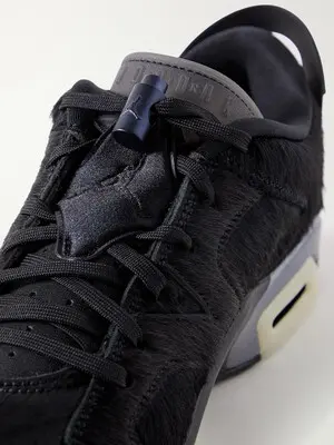 Nike Air Jordan 6 Retro Pony Hair Sneakers - Black