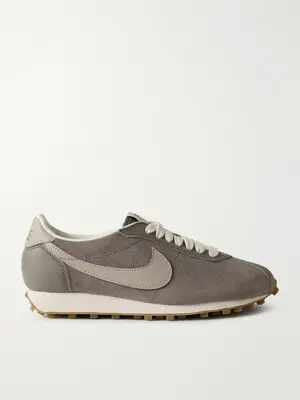 Nike Ld-1000 Leather-trimmed Suede Sneakers - Gray