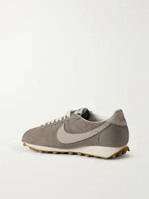 Nike Ld-1000 Leather-trimmed Suede Sneakers - Gray