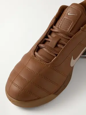Nike T90 Shox Magia Qs Leather Sneakers - Brown
