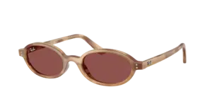 Ray-ban Khal Bio-based Oval Sunglasses - Dark Violet