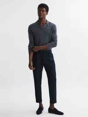 REISS Bray Suede Slip-on Loafers