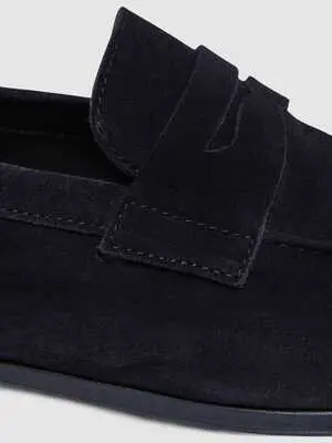REISS Bray Suede Slip-on Loafers