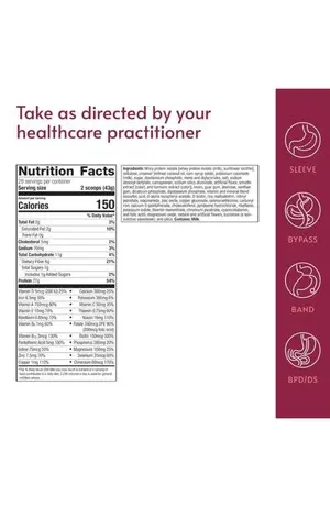 BARIATRIC ADVANTAGE High Protein Whey Isolate Meal Replacement Drink Mix 42.47 Oz