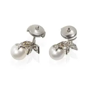 Tiffany & Co. Victoria Pearl And Marquise Diamond Drop Earrings