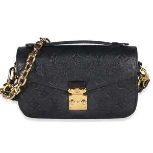 LOUIS VUITTON Monogram Empreinte Pochette Métis East West - Black