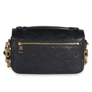 LOUIS VUITTON Monogram Empreinte Pochette Métis East West - Black