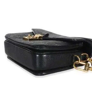 LOUIS VUITTON Monogram Empreinte Pochette Métis East West - Black