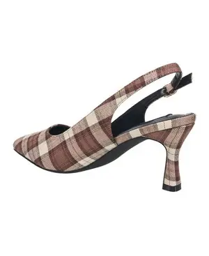 French Connection Brenna Plaid Kitten Heel