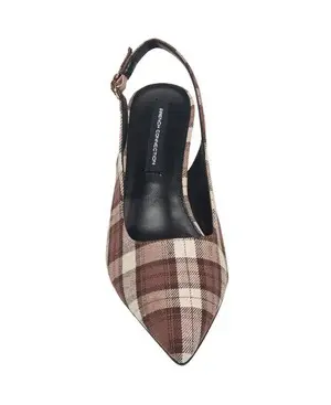French Connection Brenna Plaid Kitten Heel