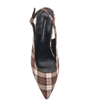 French Connection Brenna Plaid Kitten Heel
