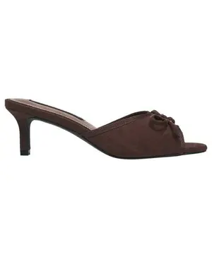 French Connection Dotty Faux Suede Open Toe Heeled Mule