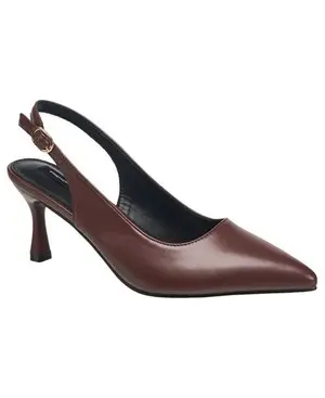 French Connection Brenna Kitten Heel - Chocolate