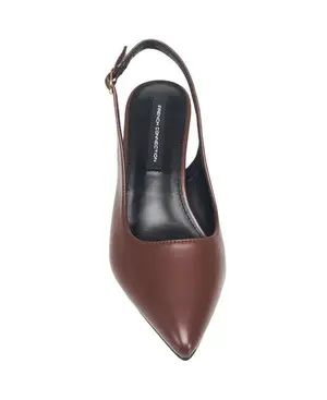 French Connection Brenna Kitten Heel - Chocolate