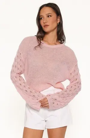PETAL & PUP Janina Open Stitch Sweater