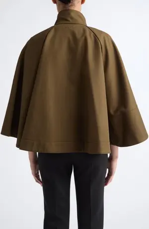 Max Mara Fulcro Water Repellent Cotton Gabardine Cape