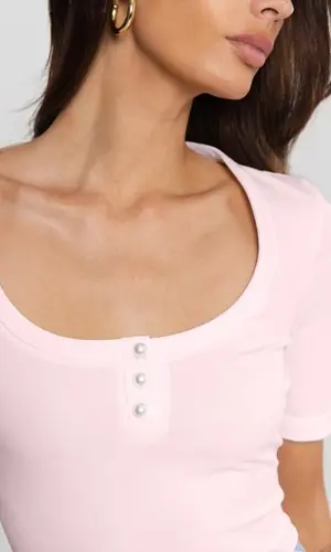 Generation Love Tawny Henley Top