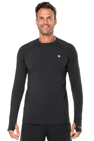 Coolibar Sonora Agility Long Sleeve Performance T-shirt - Black